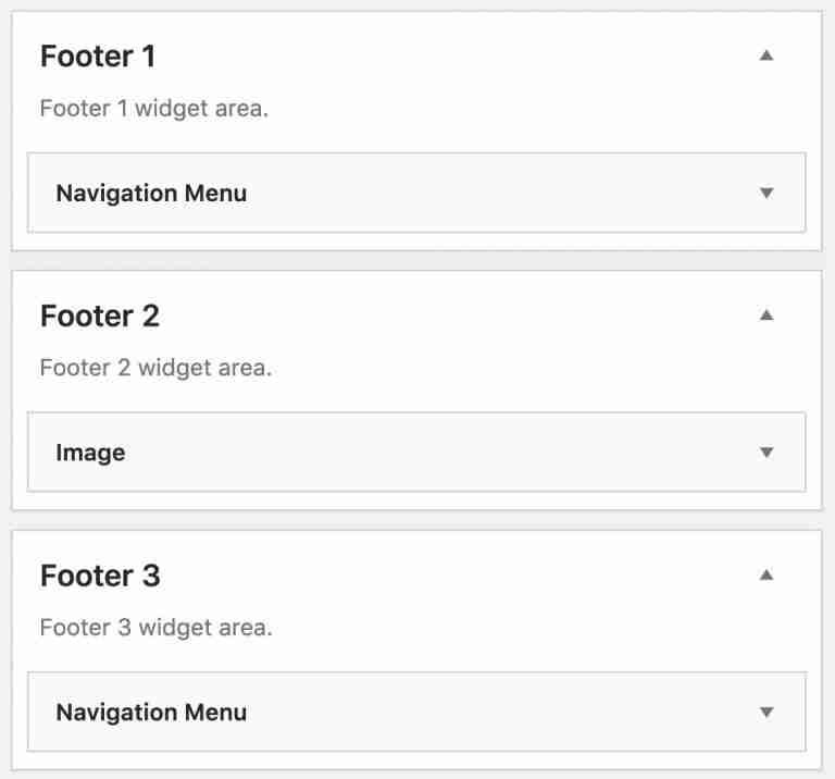 Footer Widget Settings - Docs - Coaching Plus Theme, Widget Areas