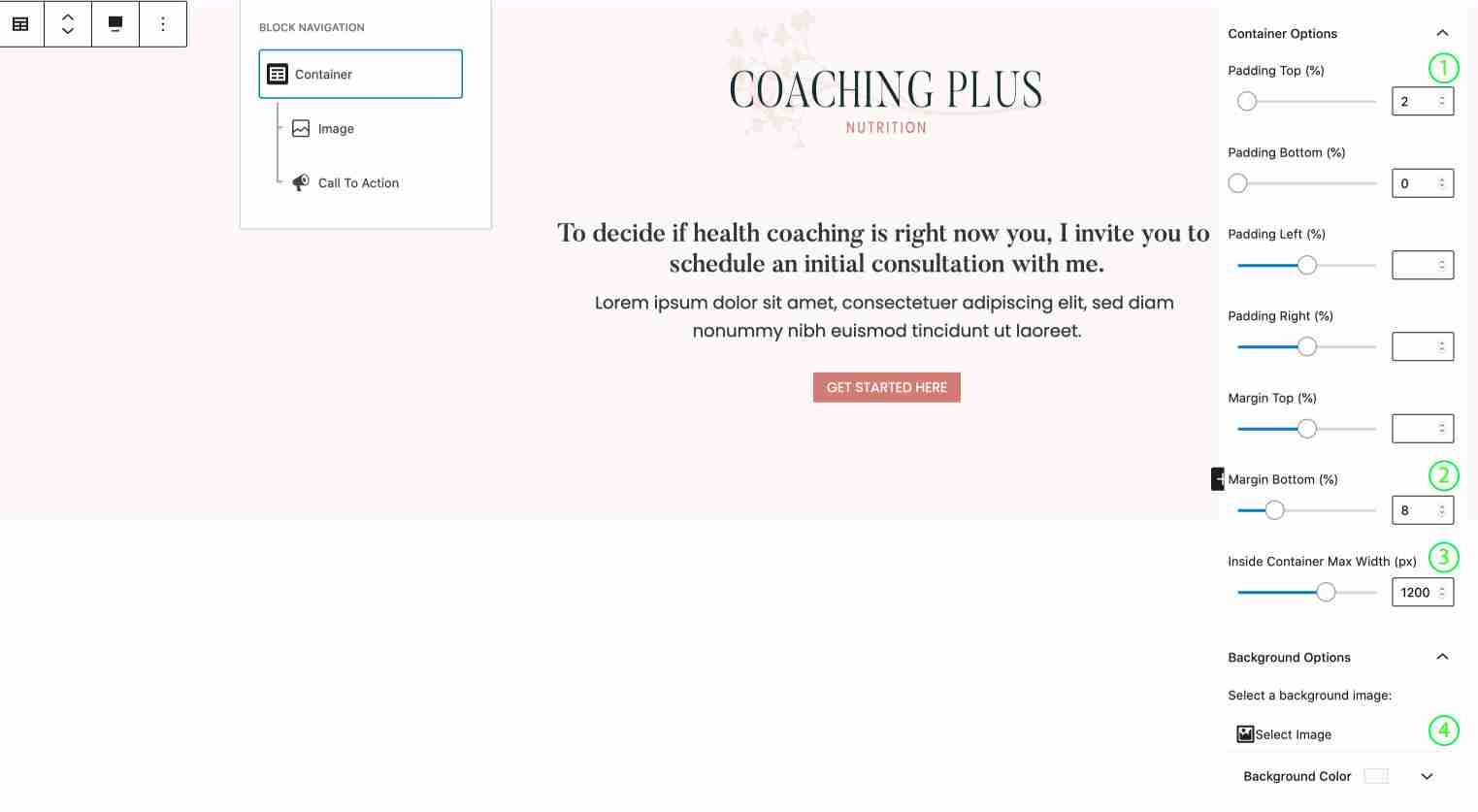 Work With Me Page Guide - Docs - Coaching Plus Theme, Block Pages Guide
