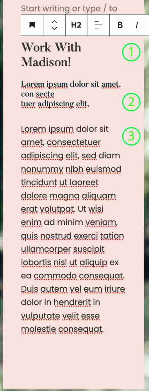 Work With Me Page Guide - Docs - Coaching Plus Theme, Block Pages Guide